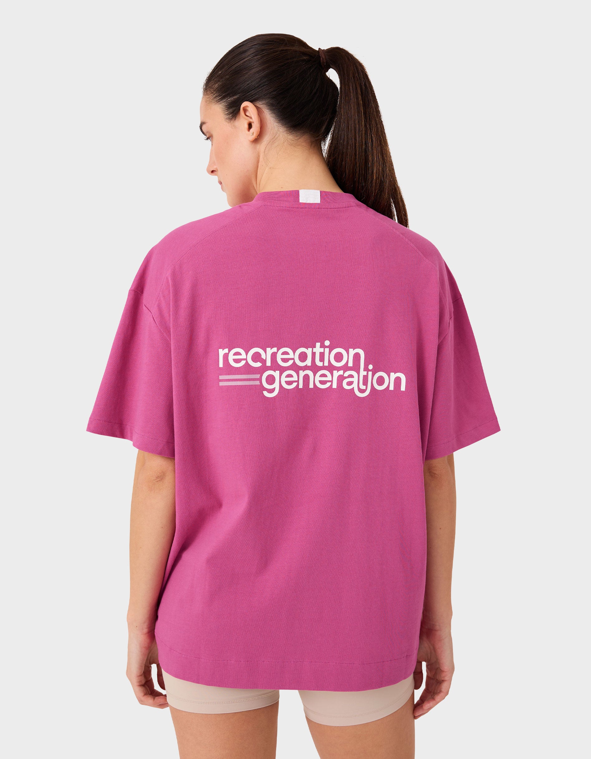 Float Loop Tee Magenta